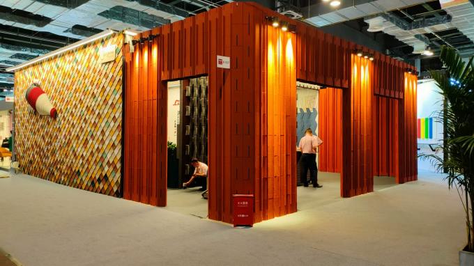 Panel Akustik Kain Serat PET Panel Akustik Kedap Suara Warna-warni 15mm