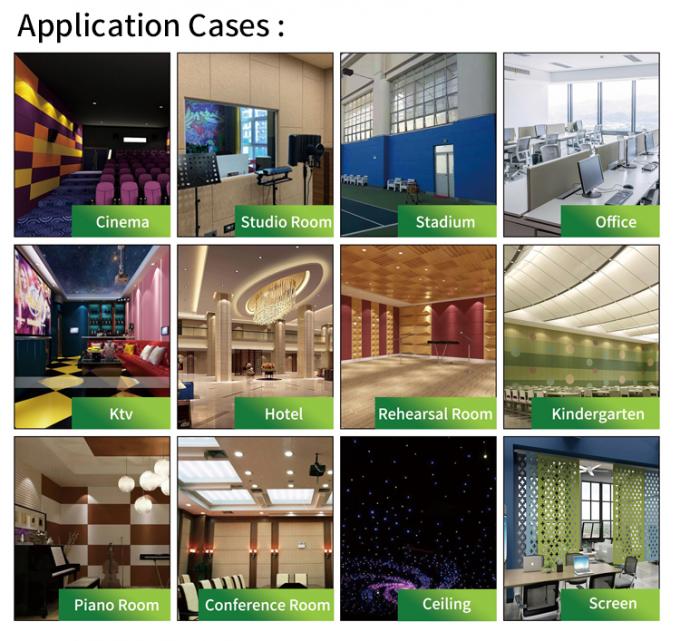 Lembar Serat Poliester Akustik Sangat Efektif Panel Isolasi Suara Untuk ...